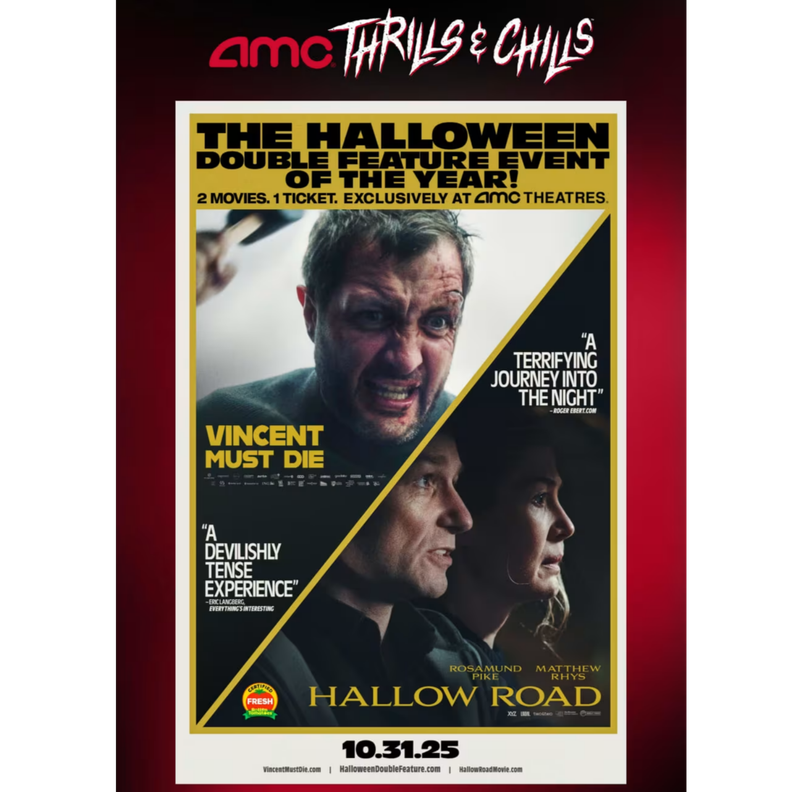 AMC Double Feature: Vincent Must Die (2023) & Hallow Road (2025) Movie ...