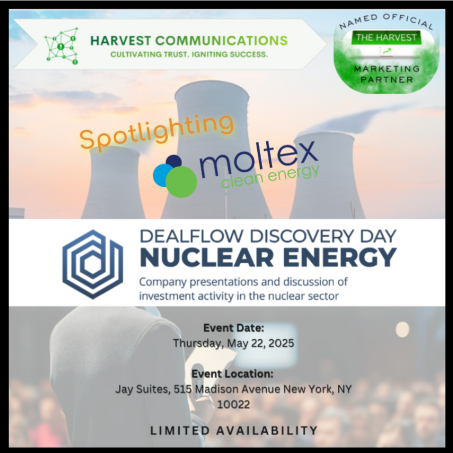 DiscoveryDay: Nuclear Energy Series: Moltex Energy's $Billion Waste-to ...