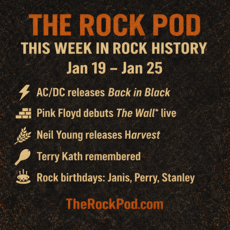This Week In Rock Music History 01/19-01/25 | Podcast Episode on RSS.com